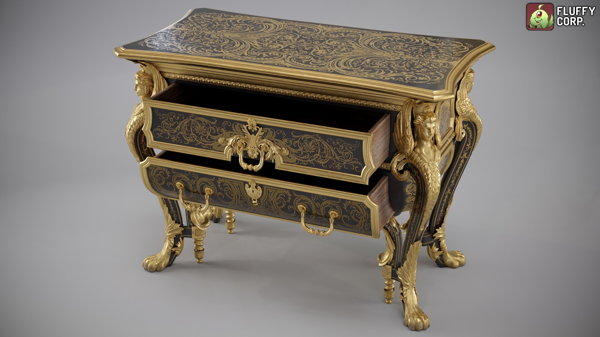 Fluffy corp - A Commode made by André-Charles Boulle (1710)