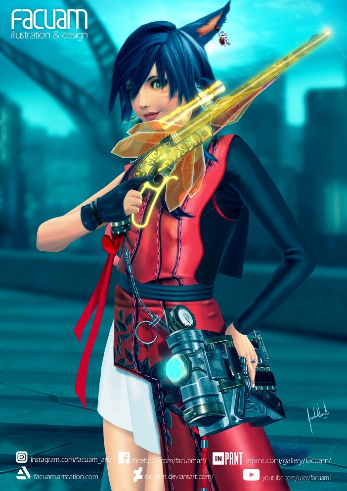 ArtStation - Final Fantasy XIV commission - Heda Sonraun