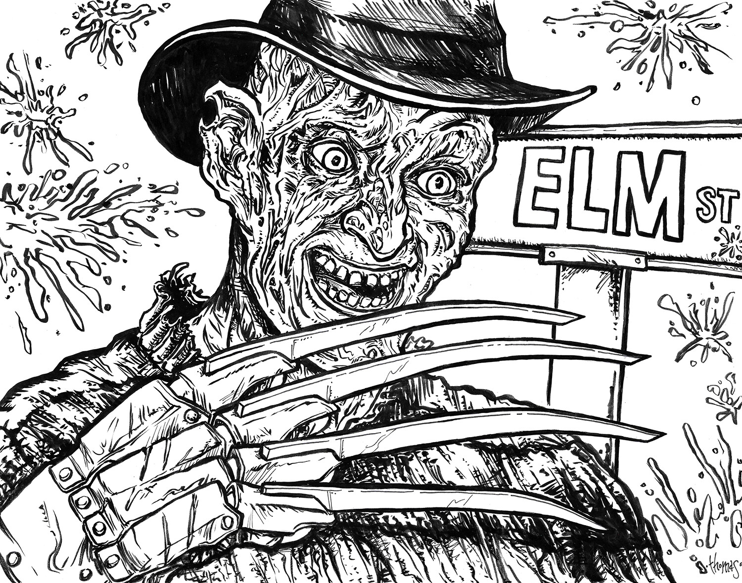 freddy krueger coloring pages printable