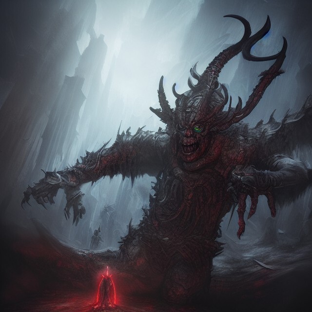 ArtStation - Demon Lord of Derivation Lost brother: Azul