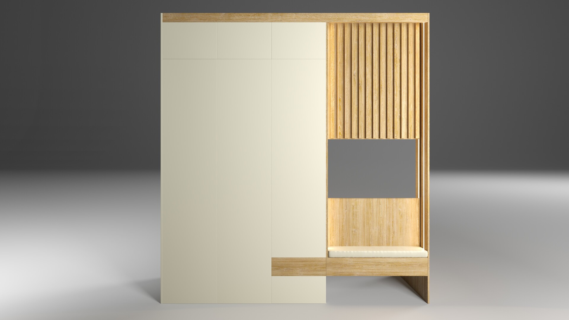 ArtStation - 3D Visualization of a cabinet for a custom furniture store.