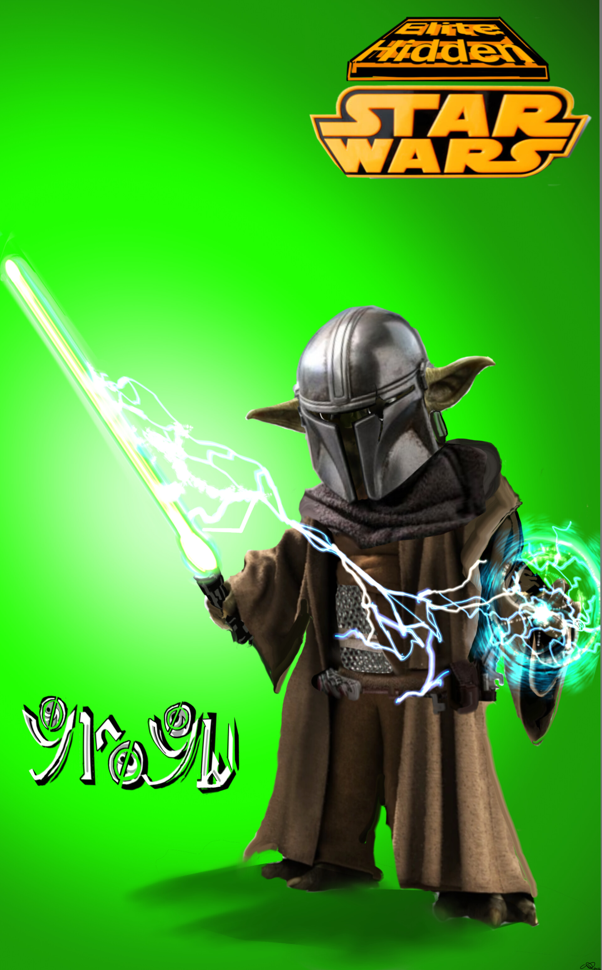 Patrick Rocheleau - ""Starwars hidden Elite"" (Grogu) fan Art collection