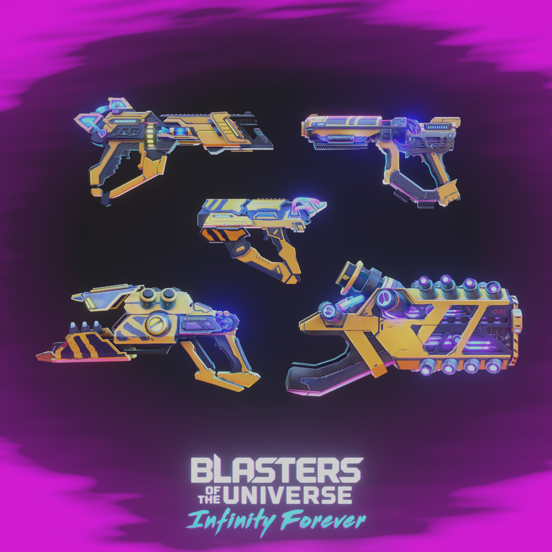 ArtStation - Blasters of the Universe - Props and Characters