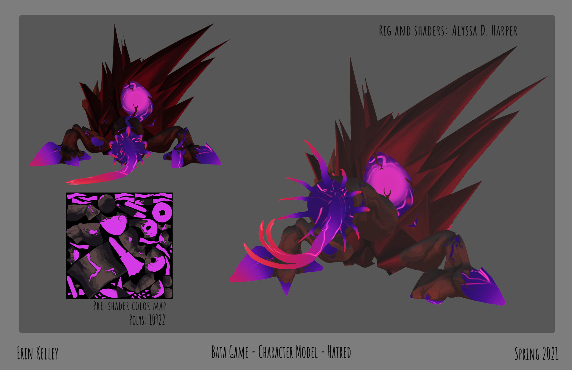 ArtStation - Embrace Enemy Design - Hatred