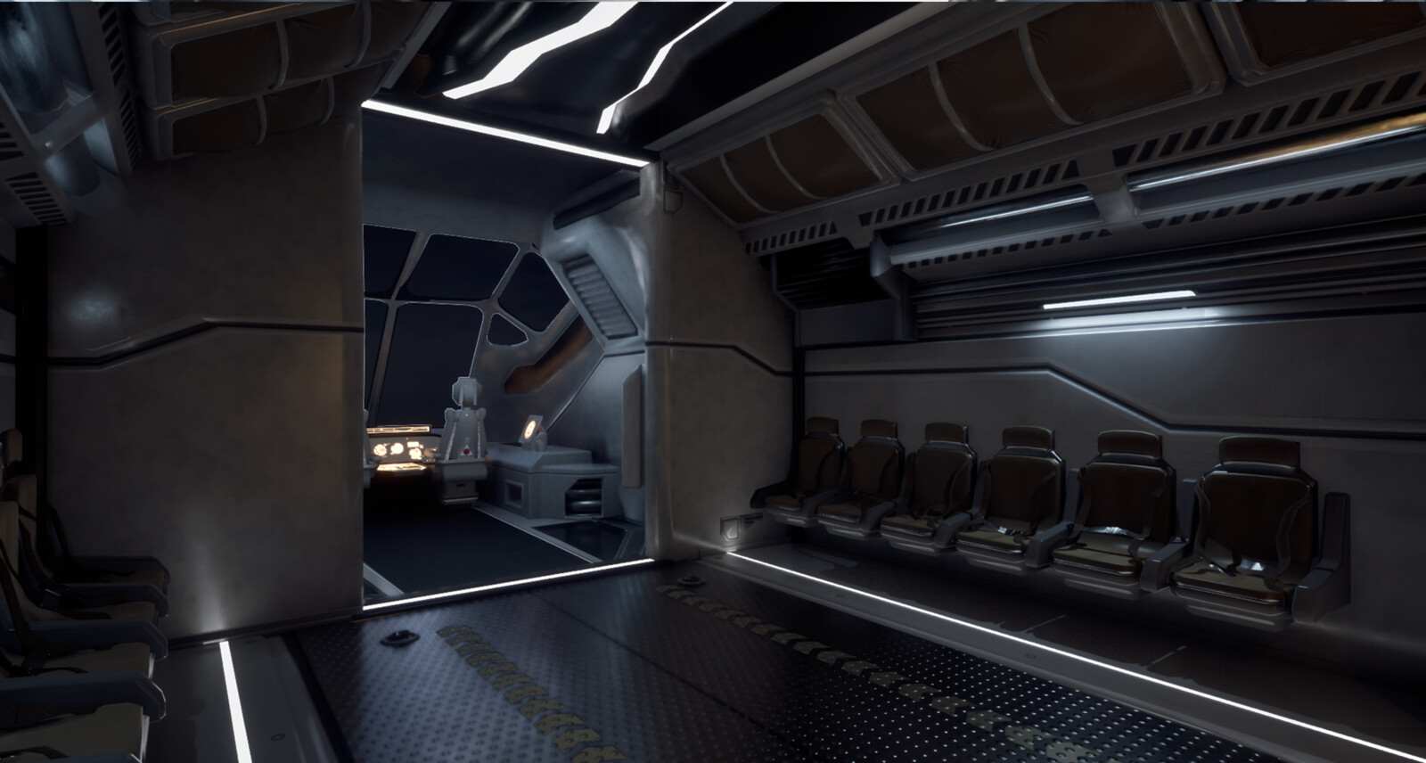 Killian Vermeer - scifi dropship interior