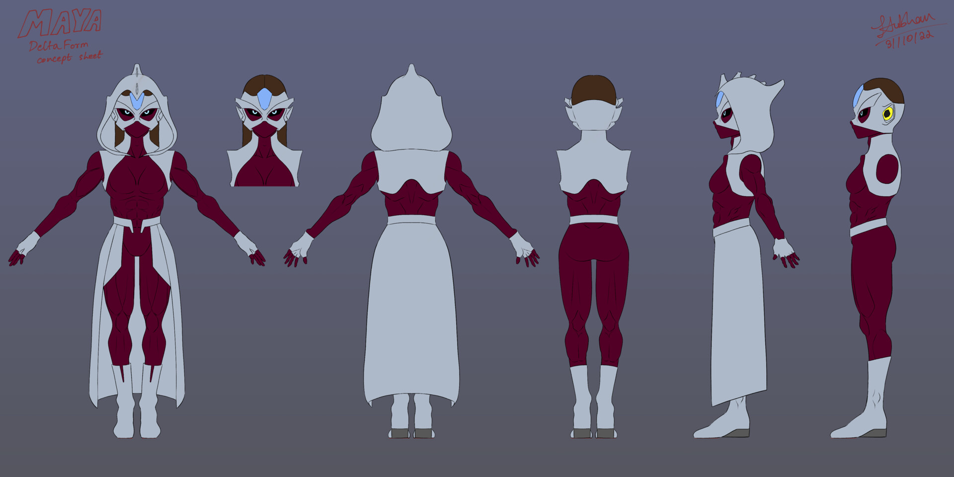 ArtStation - Maya (Delta Form) Concept Drawing