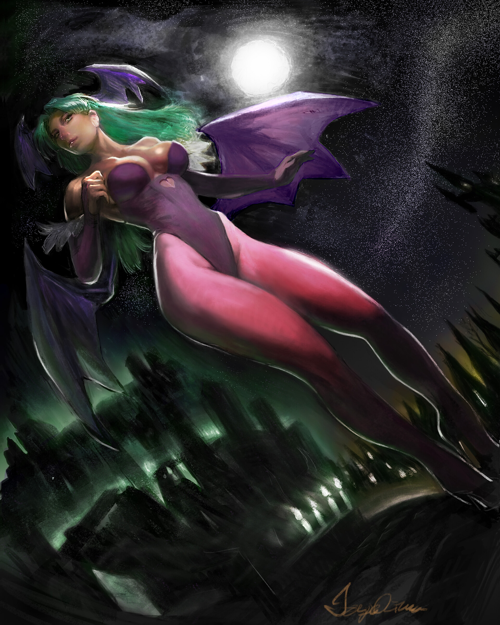 ArtStation - Morrigan Aensland Darkstalkers