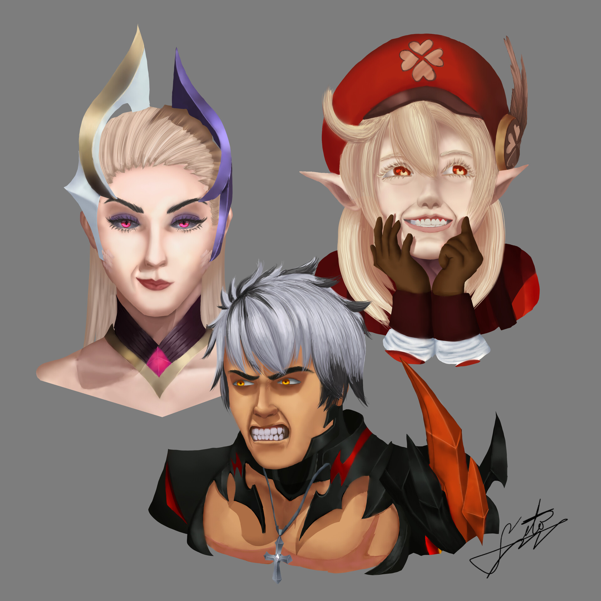 ArtStation - Face Expression Study