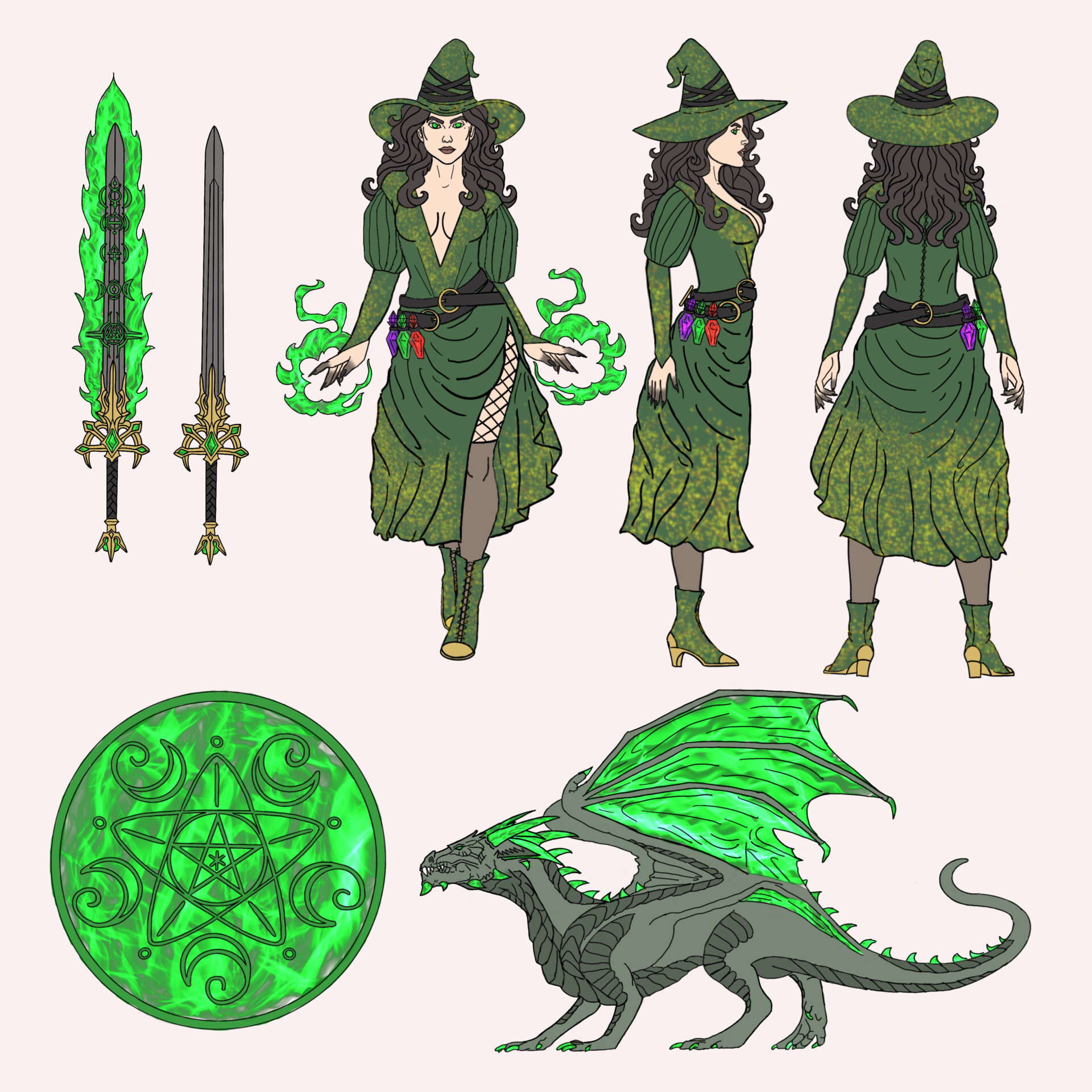 ArtStation - Wicked Blade Morgan Le Fay Skin Concept