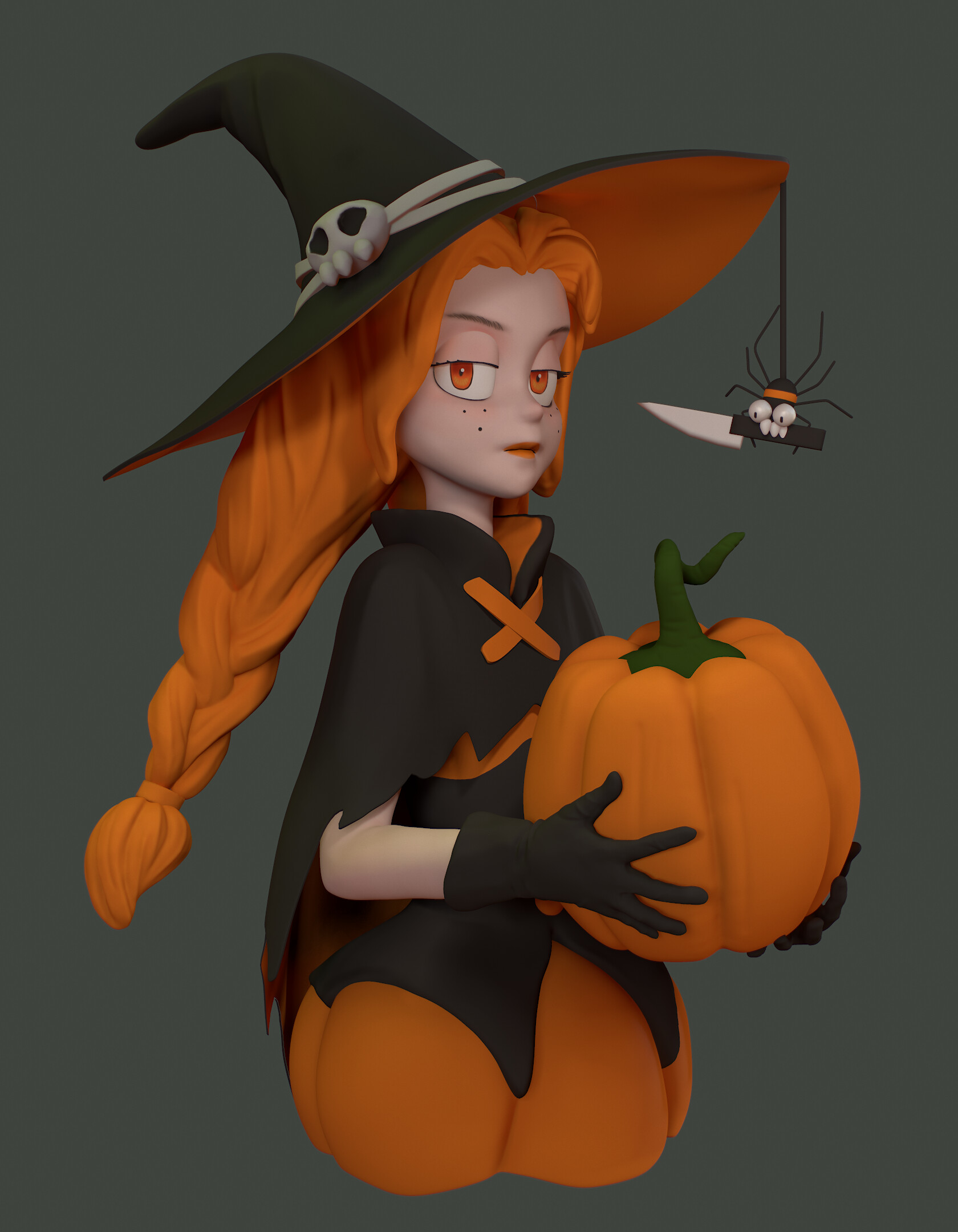 ArtStation - Pumpkin Girl speedsculpt