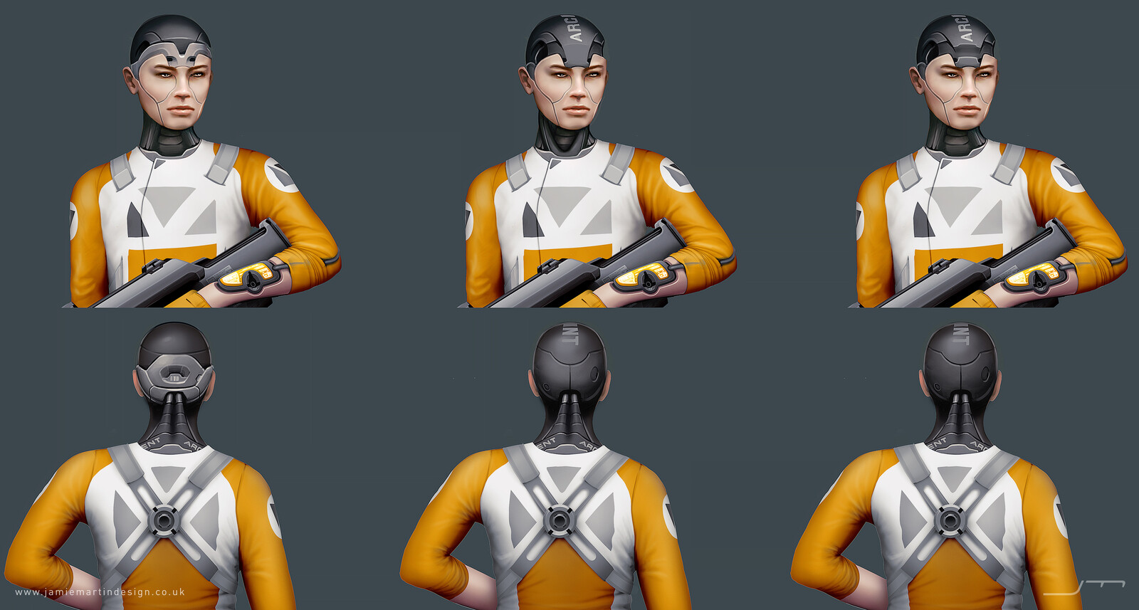 Jamie Martin - 'Survival': Android Character - concept art