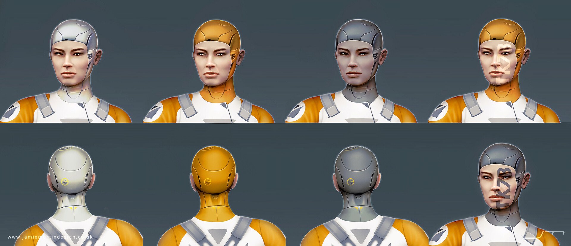 Jamie Martin - 'Survival': Android Character - concept art