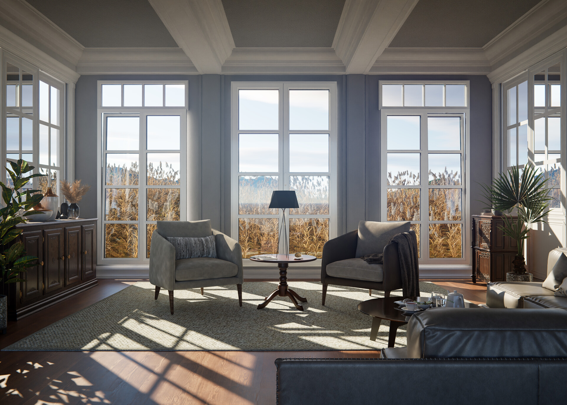 ArtStation - Exposed living room