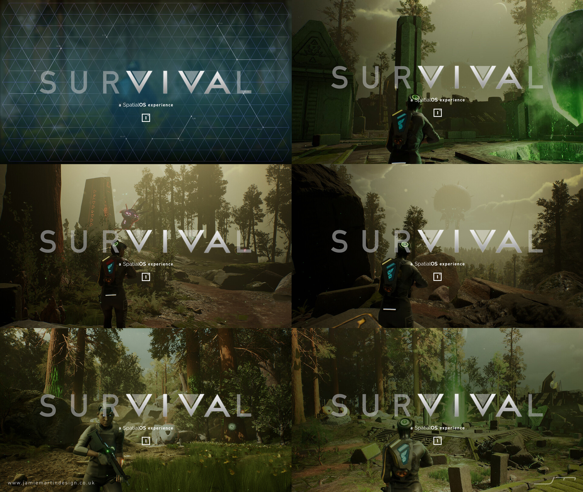 Jamie Martin - 'Survival': Logos & GUI - concept art