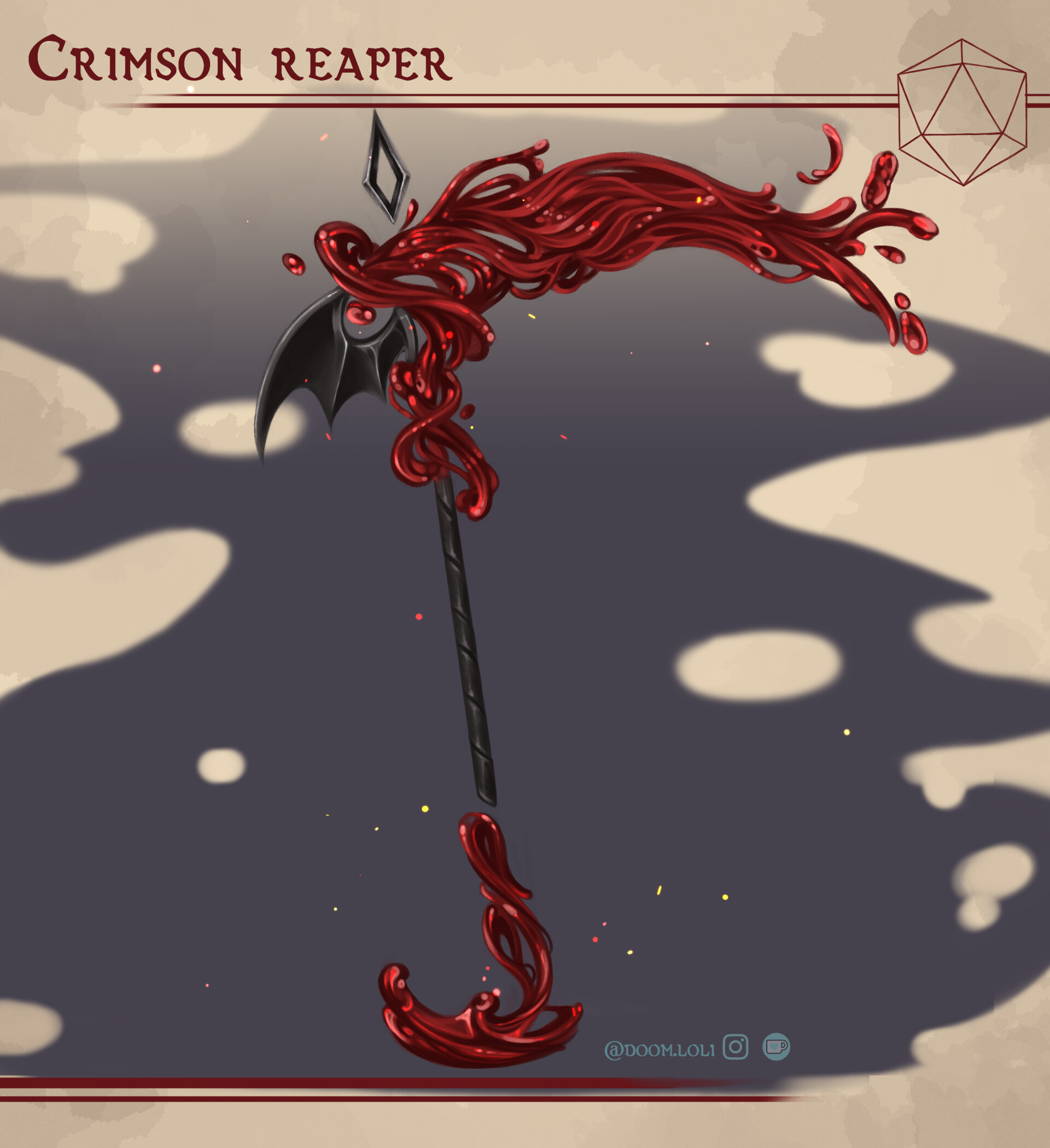 Rebeka Helyes - Weapon design - "Crimson Lullaby"