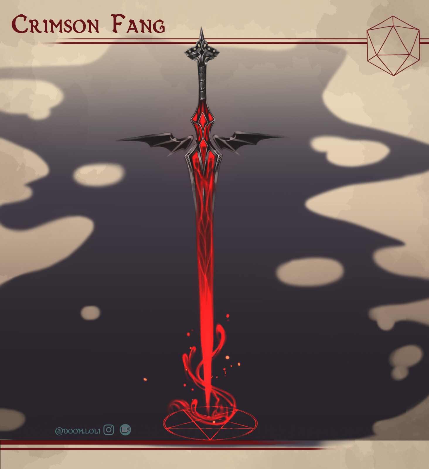 Rebeka Helyes - Weapon design - "Crimson Lullaby"