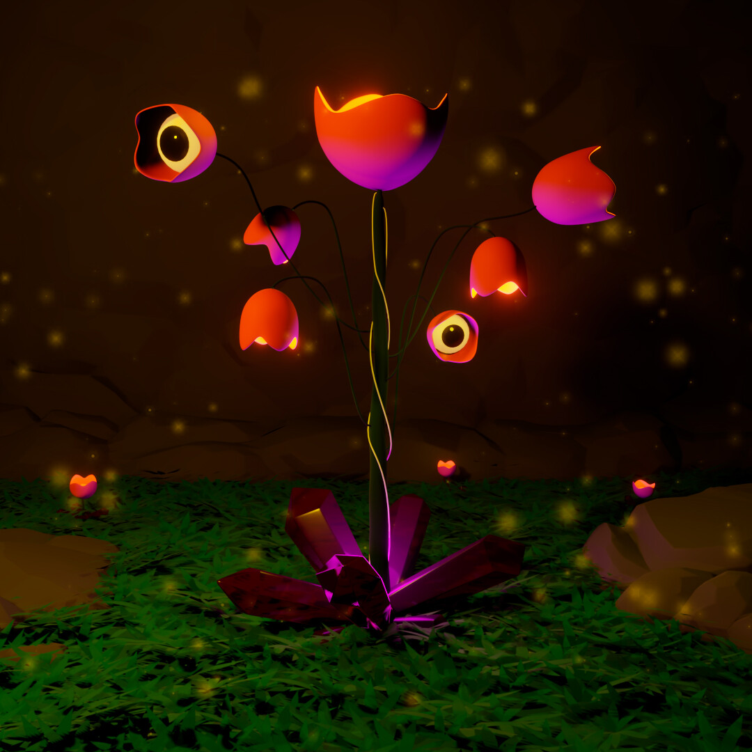 ArtStation - Fantasy flower