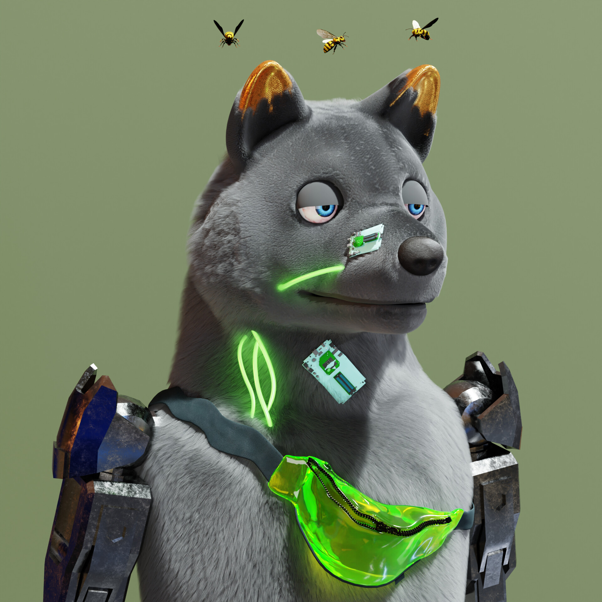 ArtStation - Cyber Wolf