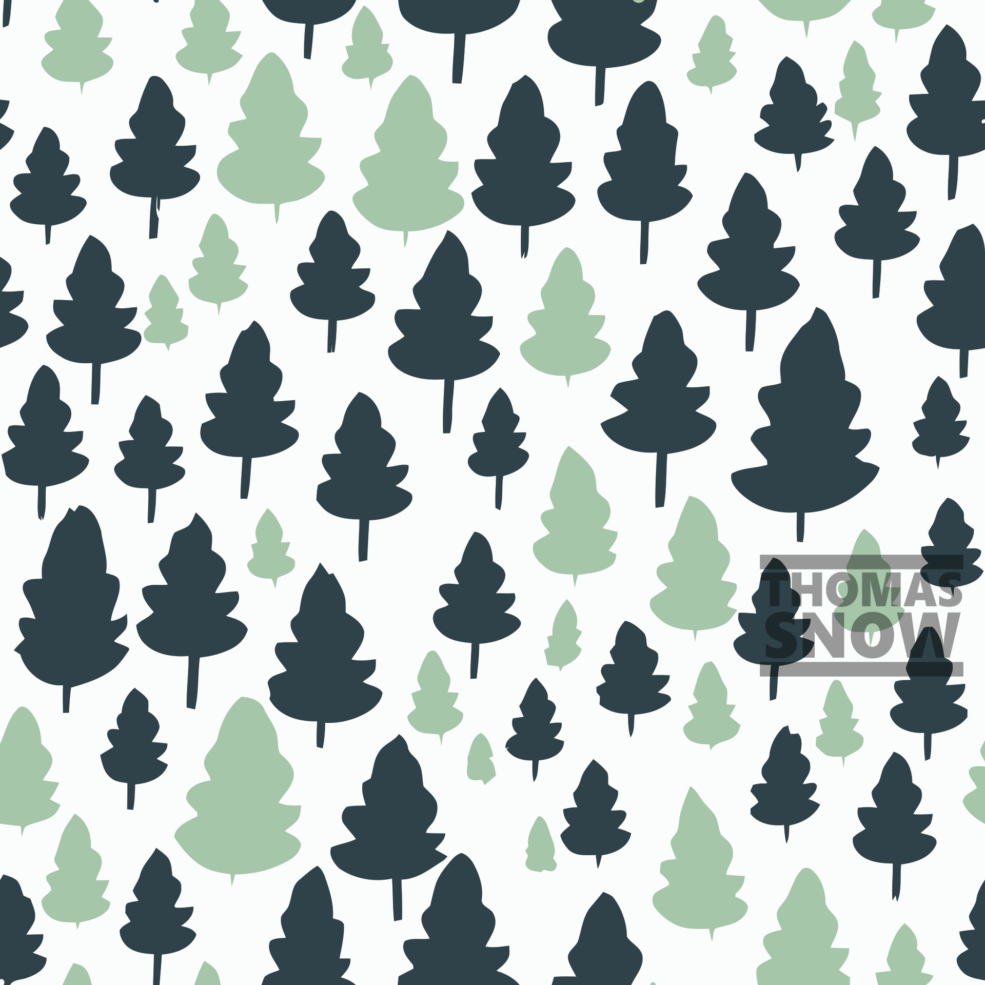 Thomas Snow - "See the forest for the trees" seamless patterns collection