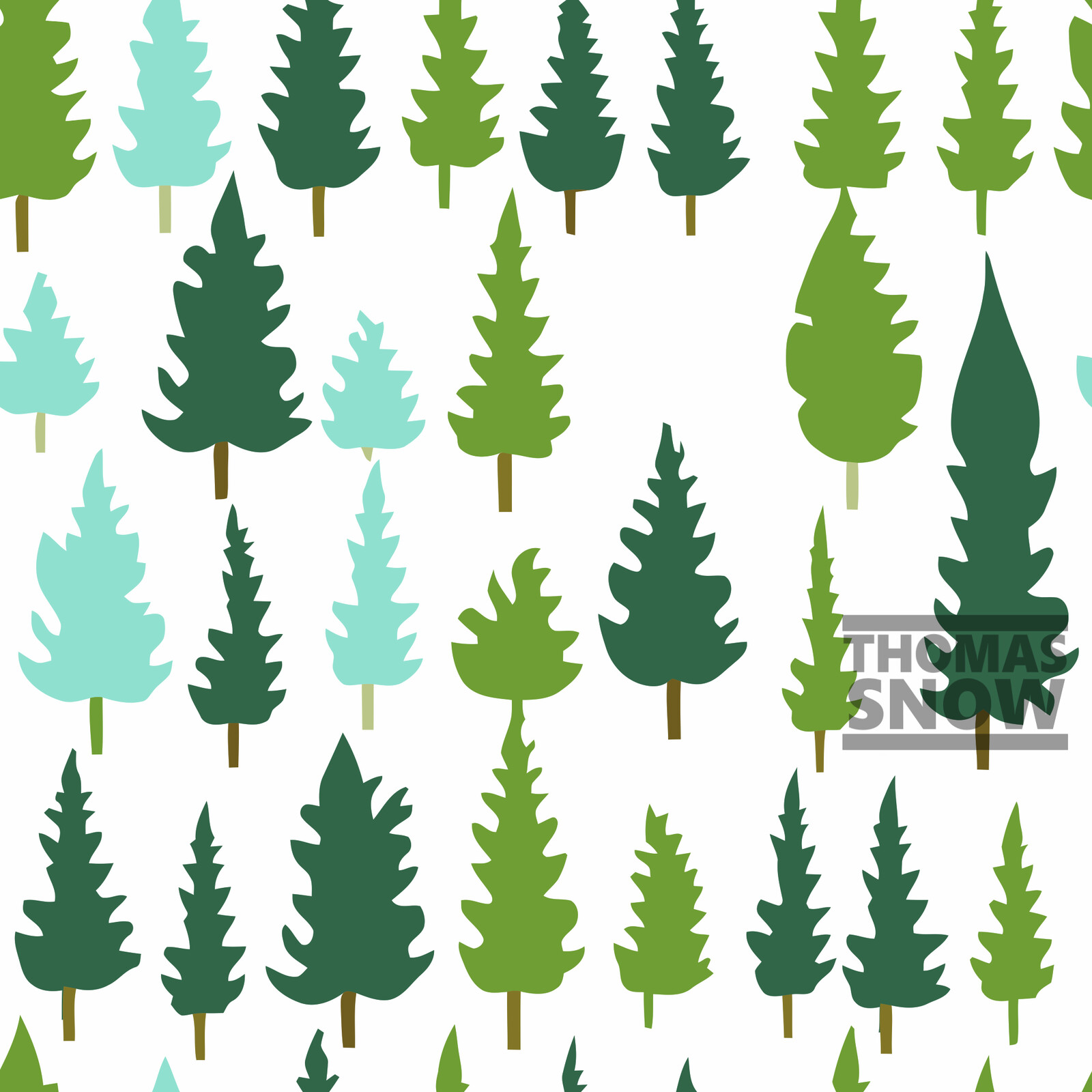 Thomas Snow - "See the forest for the trees" seamless patterns collection