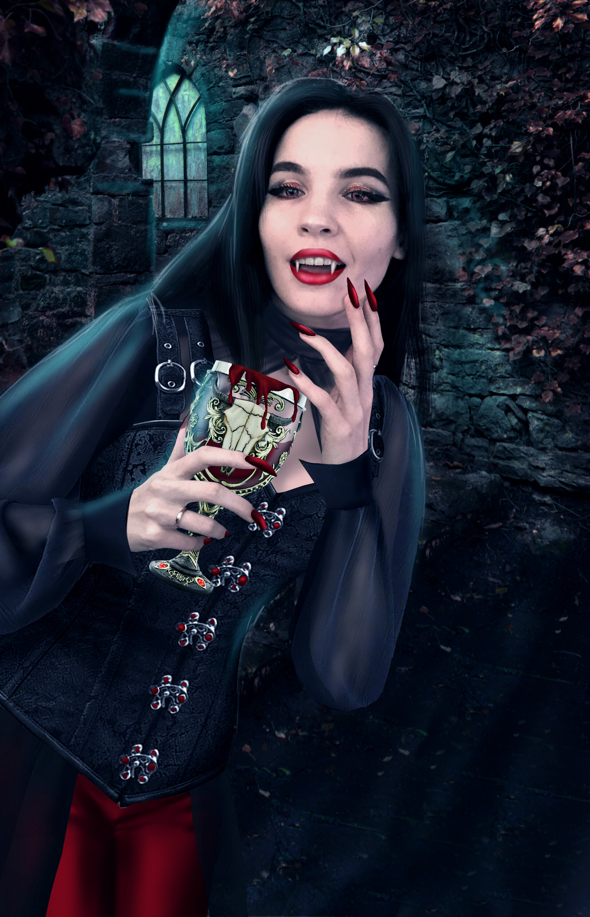 ArtStation - Vampire. Halloween look