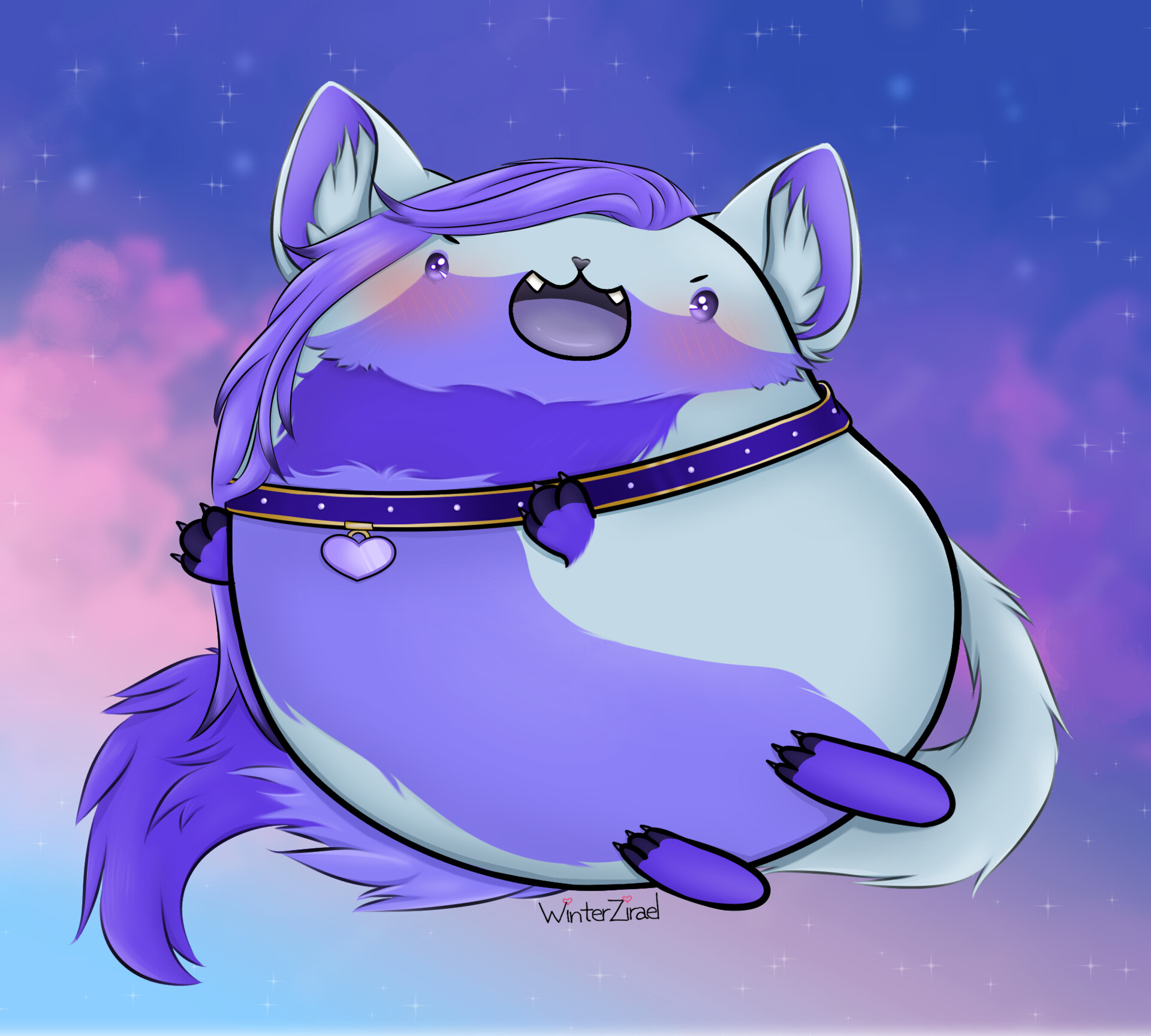 ArtStation - Chibi Sticker Comission - Blue_Dragon_Saphira and ...