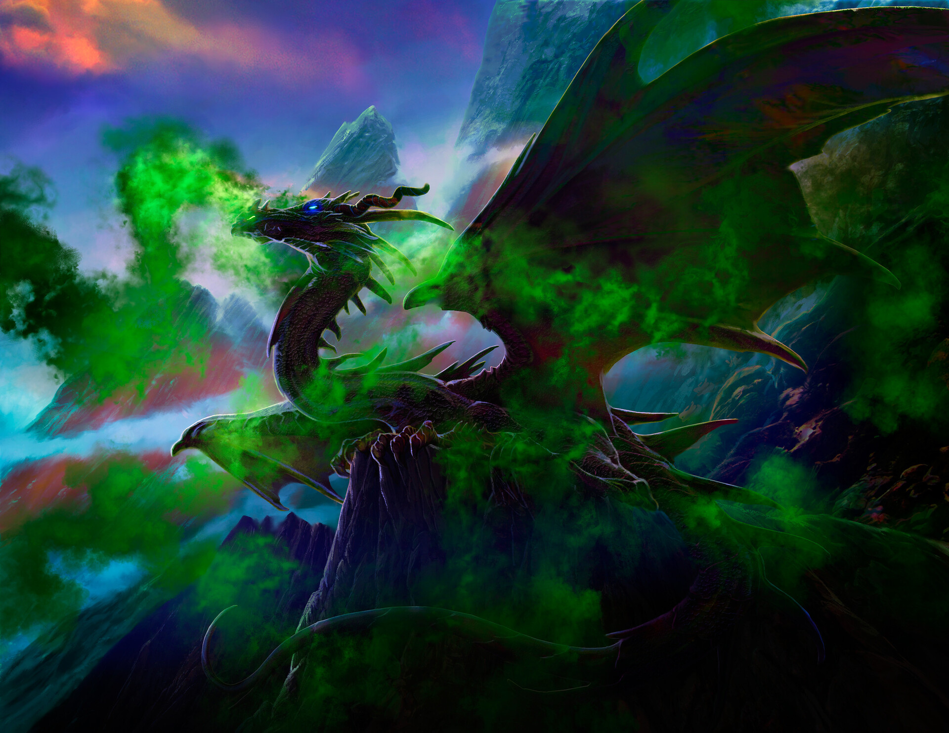 ArtStation - Smoke Dragon