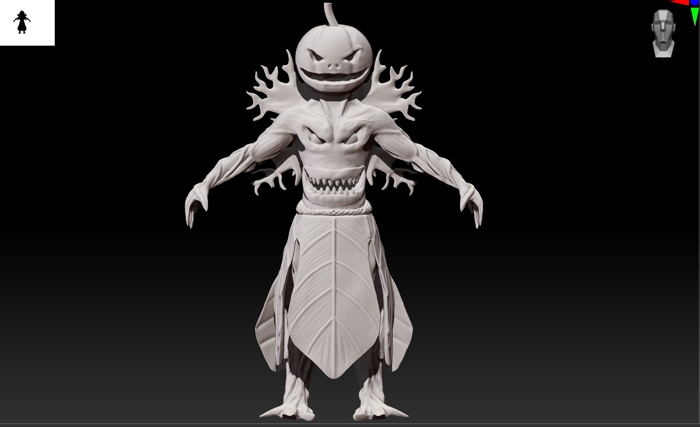 ArtStation - Tiki pumpkin