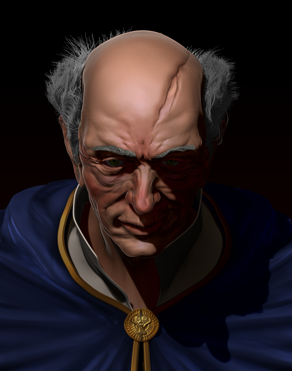 ArtStation - Old Man, stylized 3D