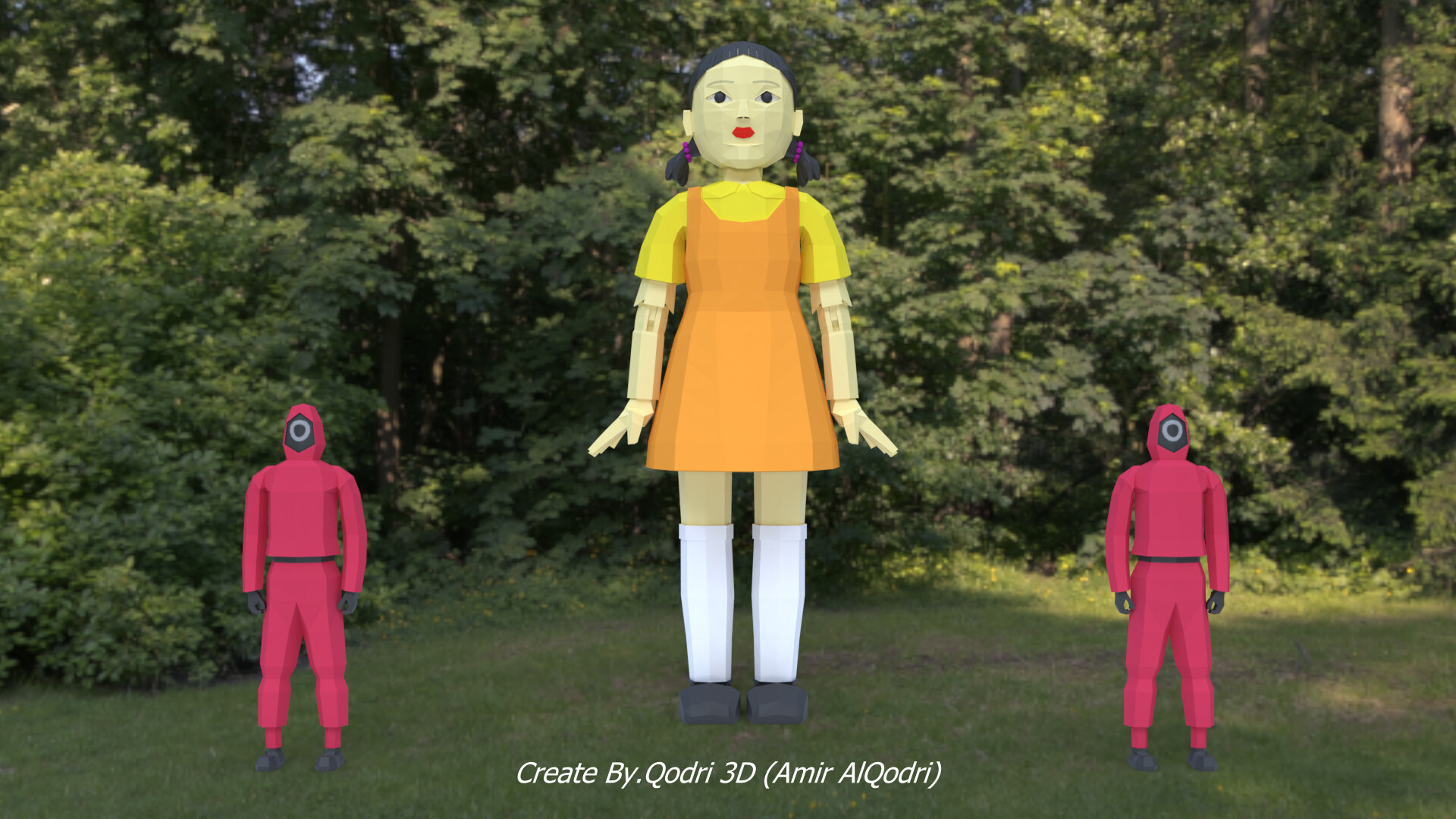 ArtStation - Modeling Squid Game Low Poly