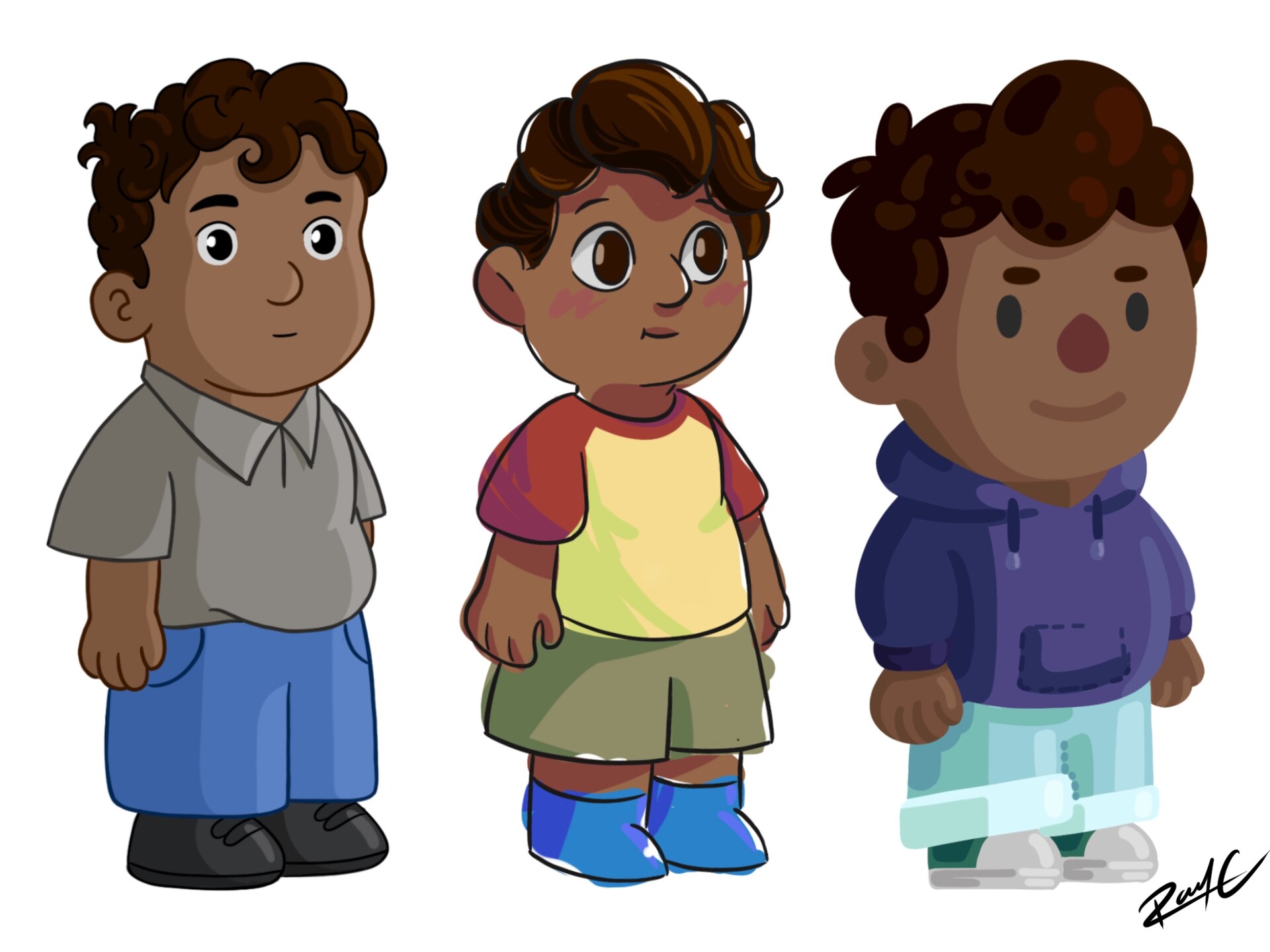 ArtStation - Boy - Character design