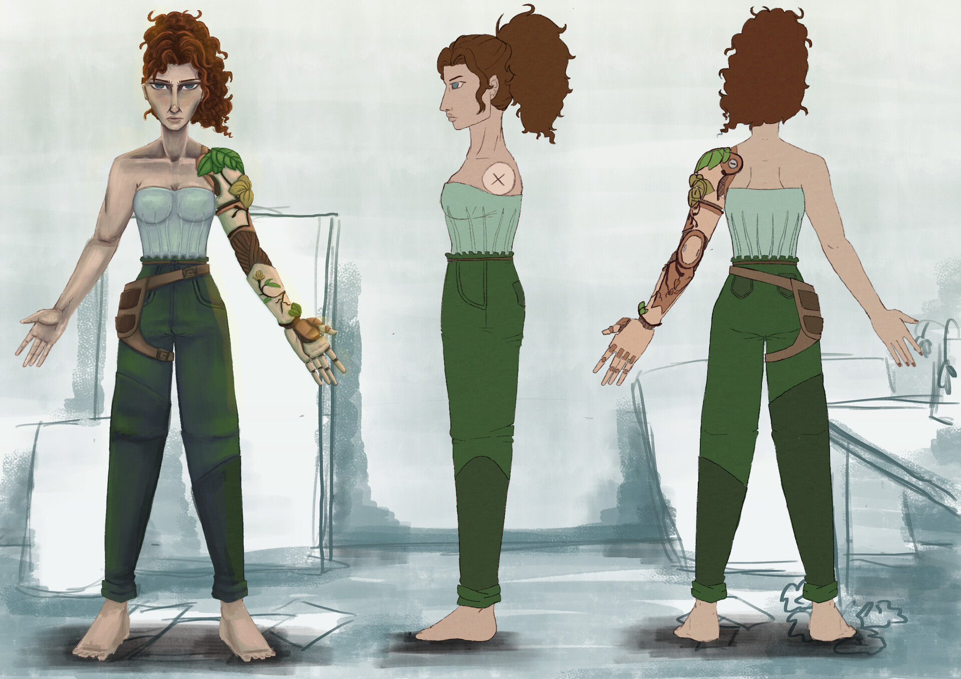 Ori Elek - Rene Miller- Character Ref sheet