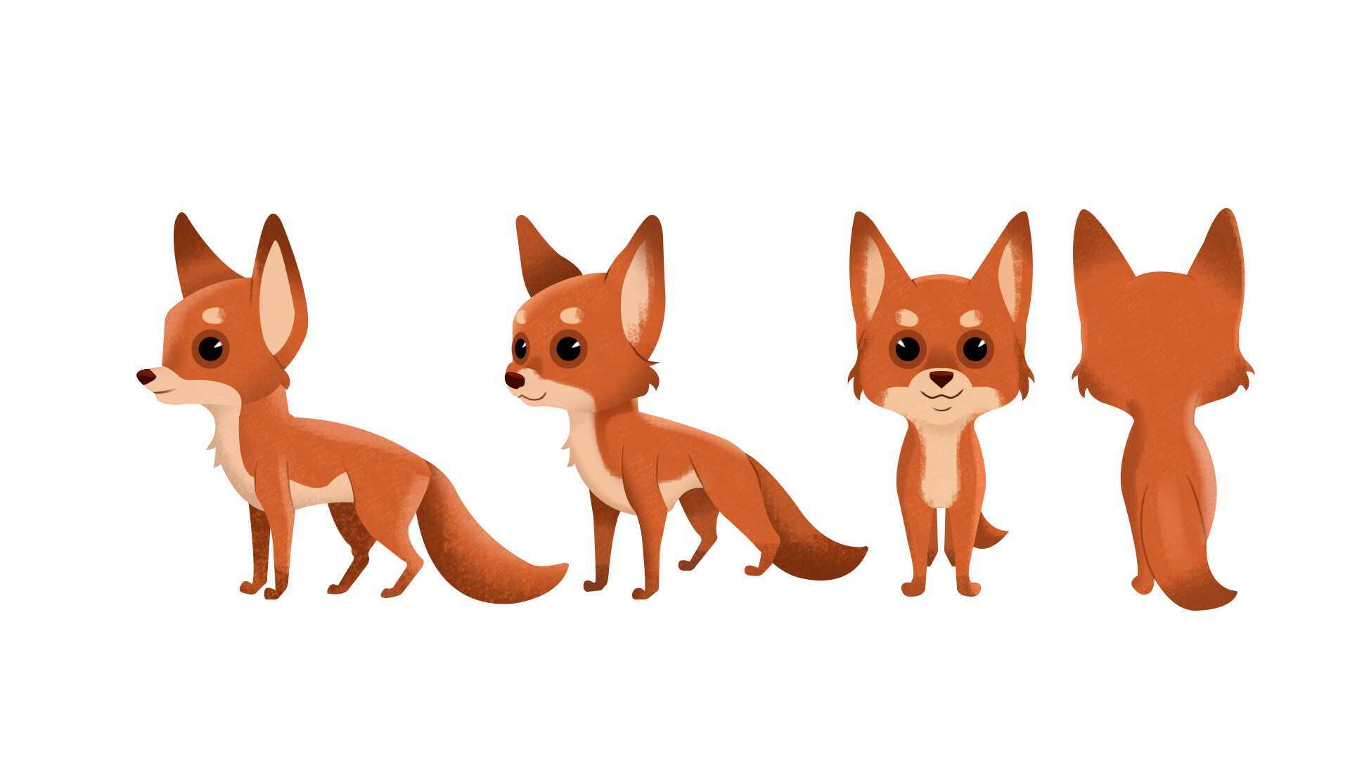 ArtStation - Cartoon Fox Turnaround