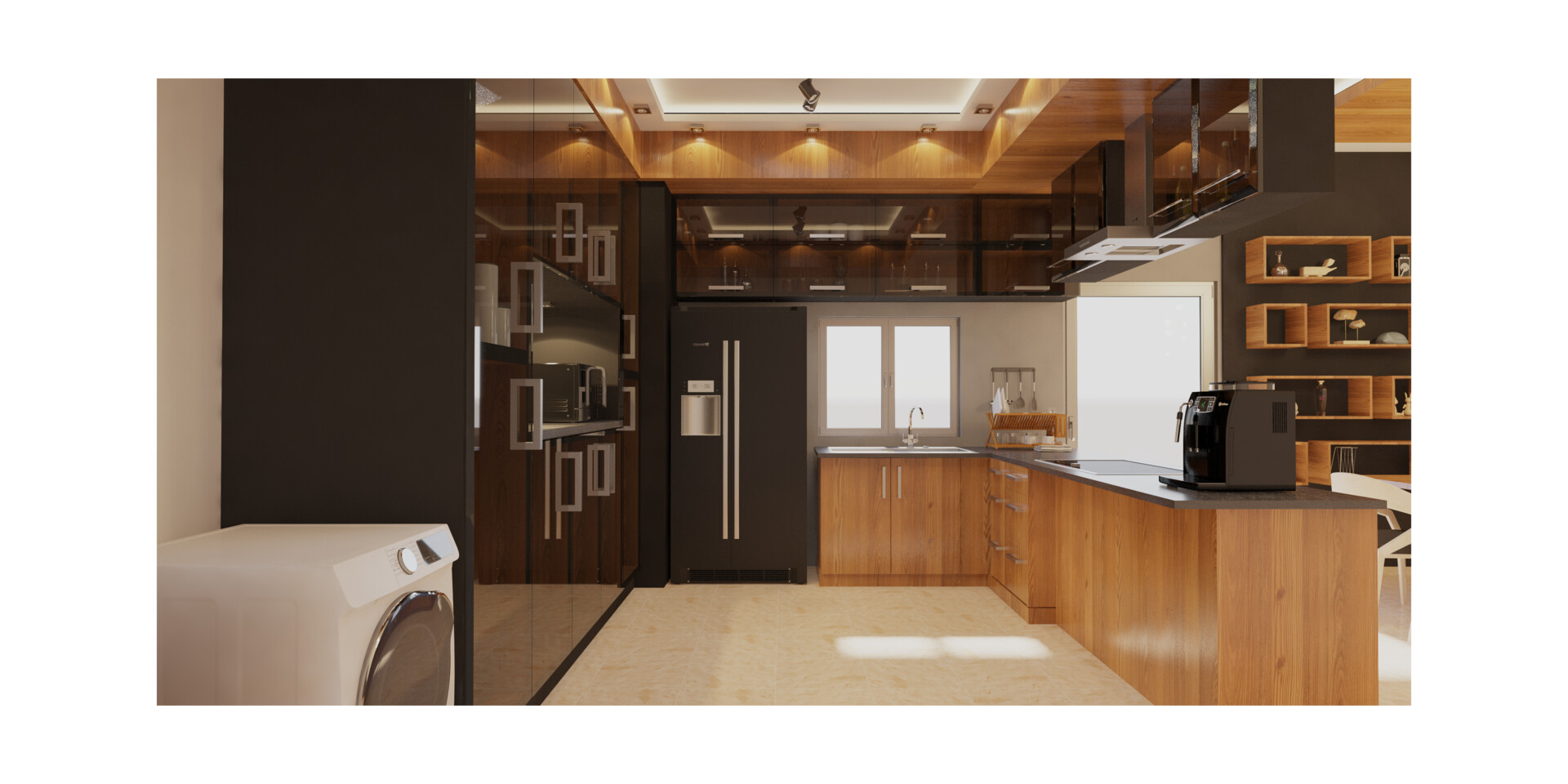 ArtStation - modular kitchen interior