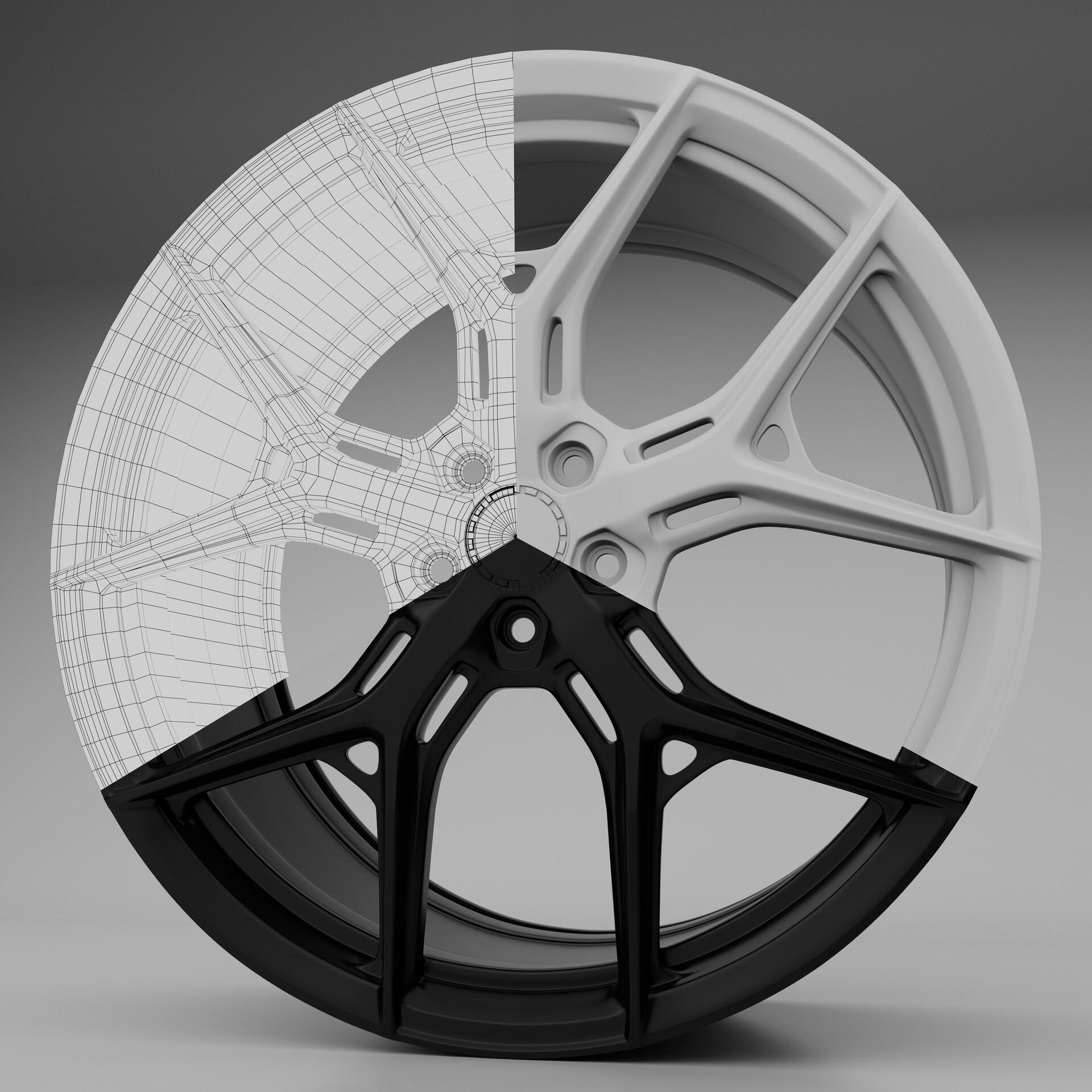 ArtStation - Alloy wheel 3d model