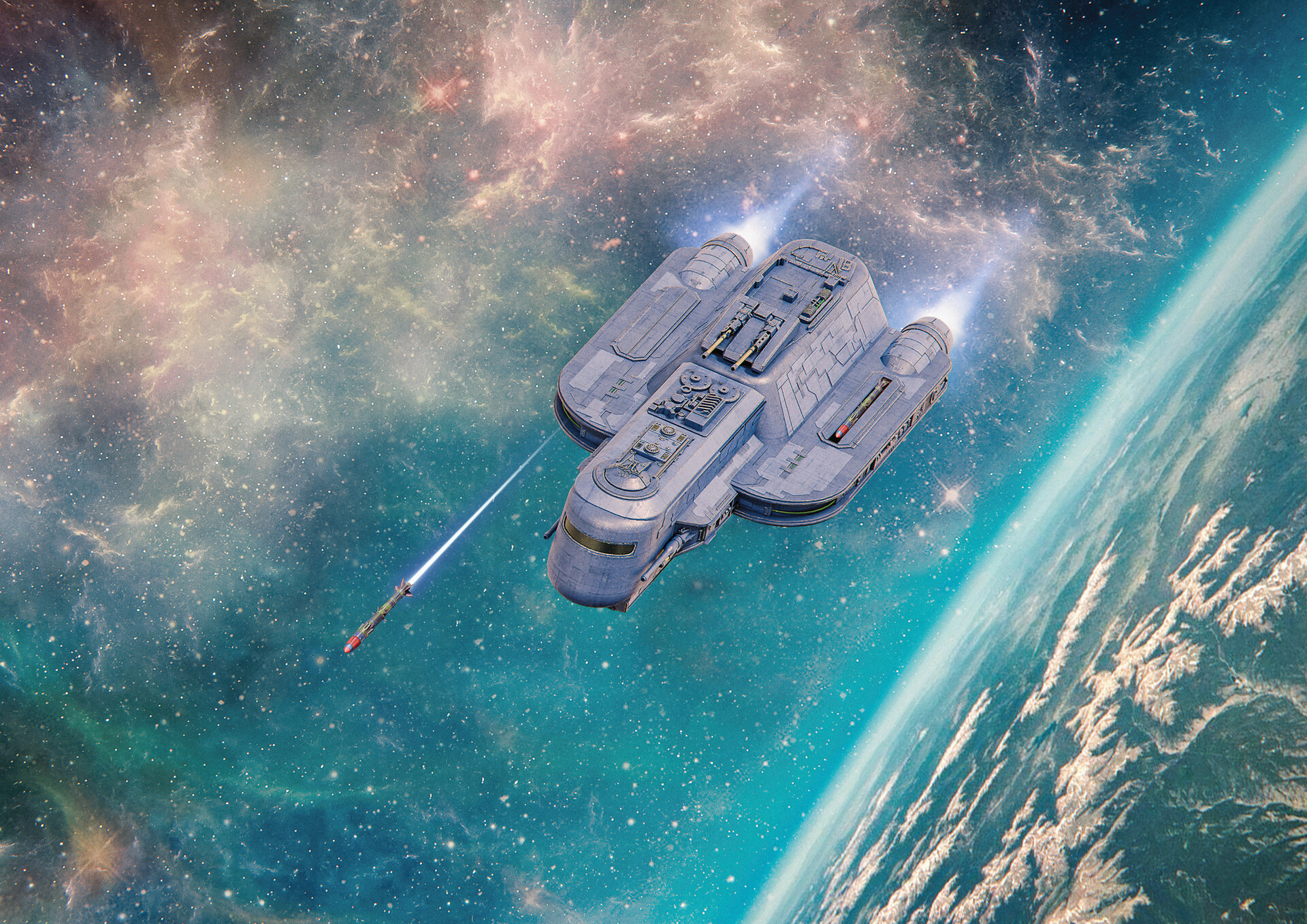 ArtStation - Impetuous-class Corvette - Star Worlds