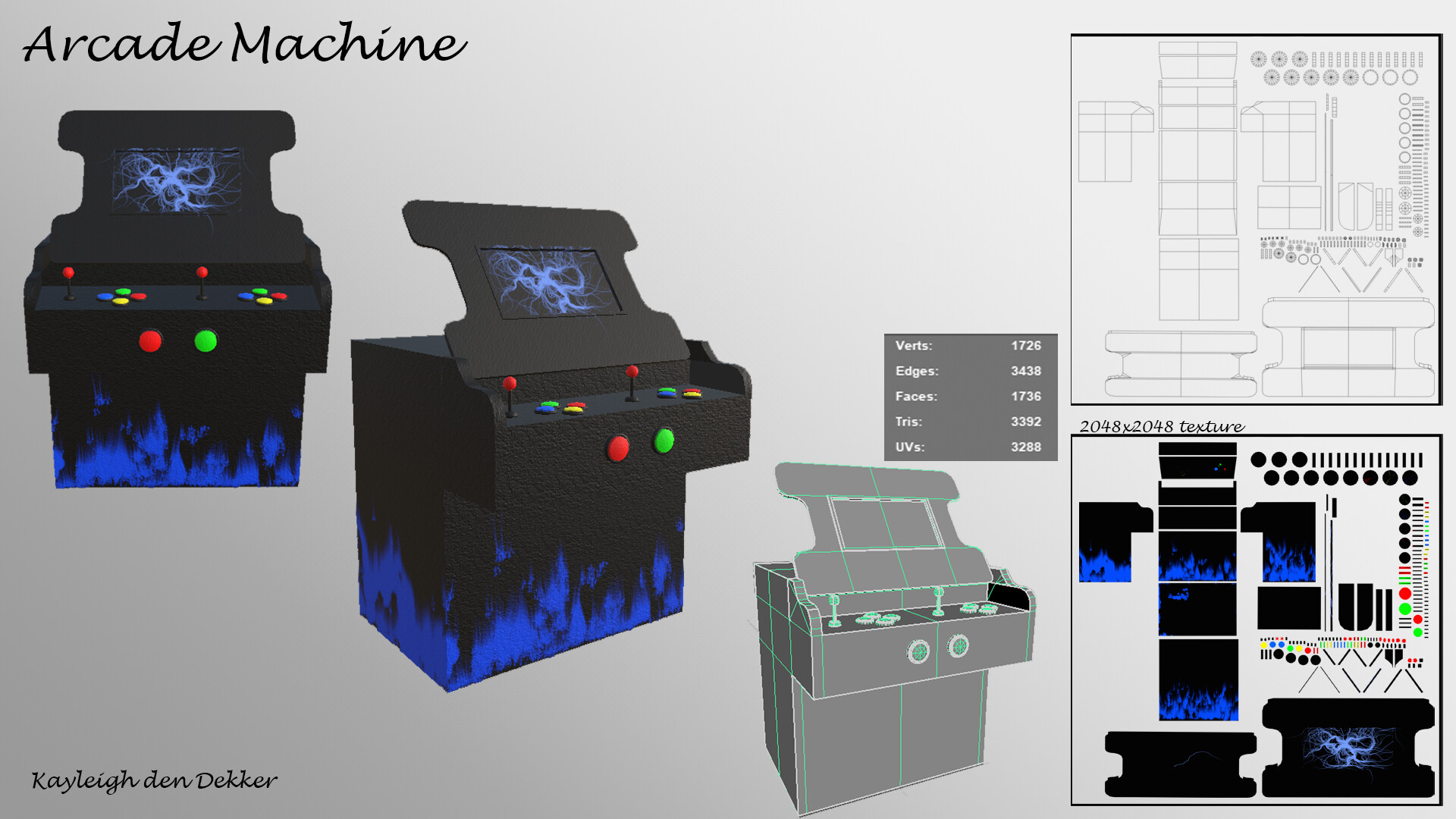 ArtStation - Arcade Machine Presentation Sheet