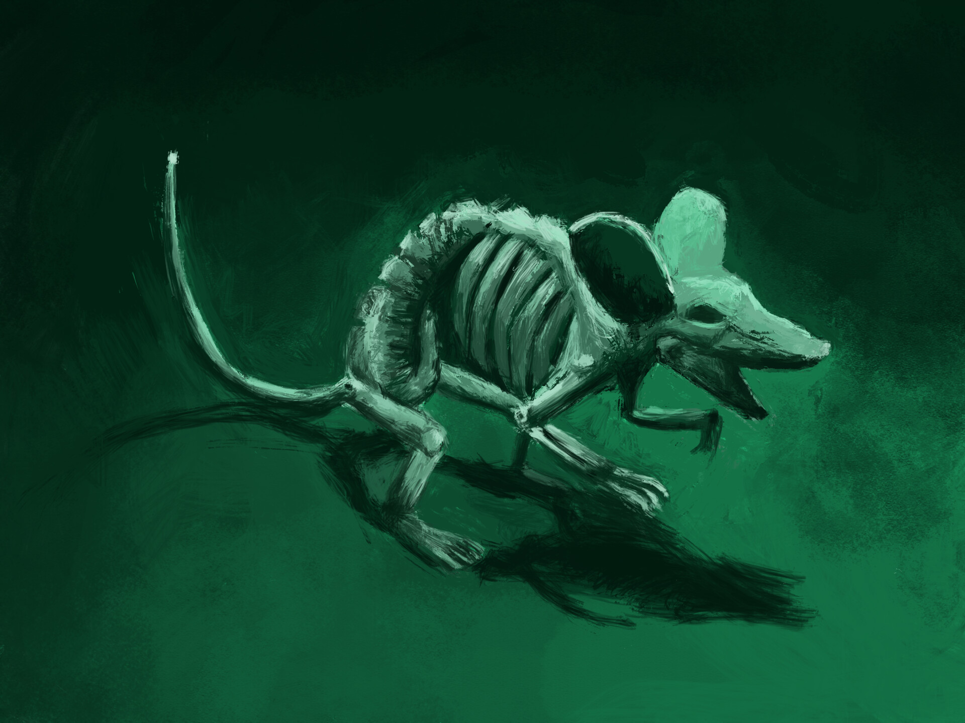 ArtStation - Skeleton Mouse Still Life