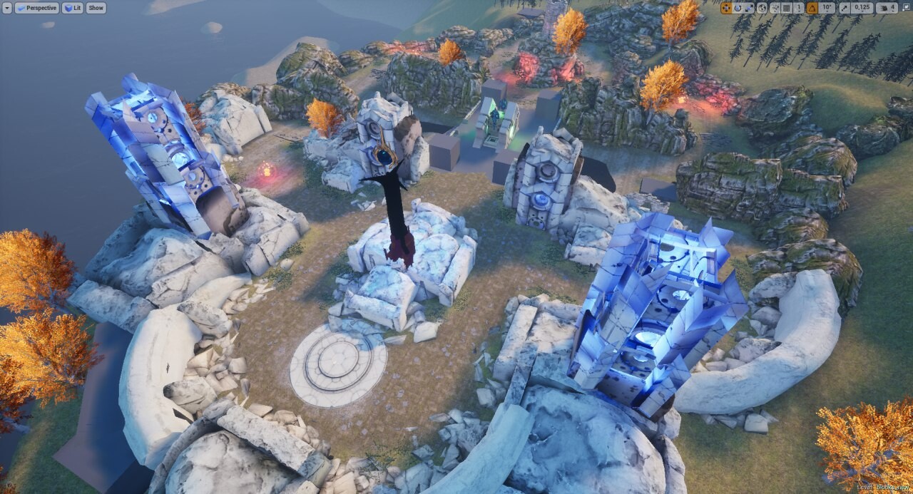 mr. Aptekarr - Forest bridge arena - Level Blockout (UE4)