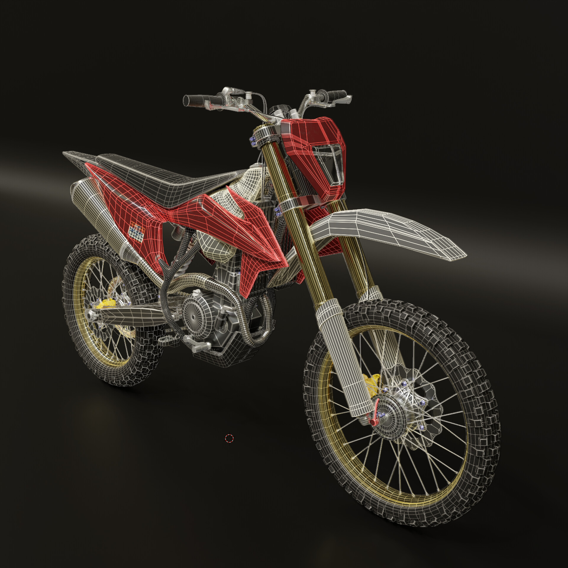 ArtStation - Dirt Bike modeling practice