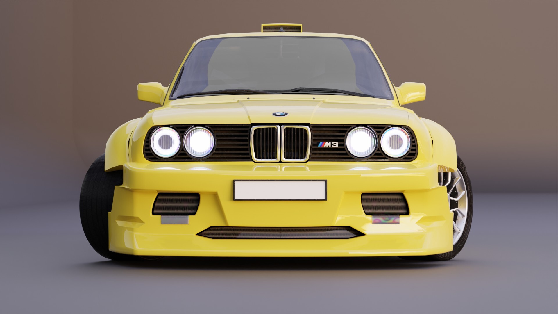 ArtStation - BMW M3 E30 custom widebody.