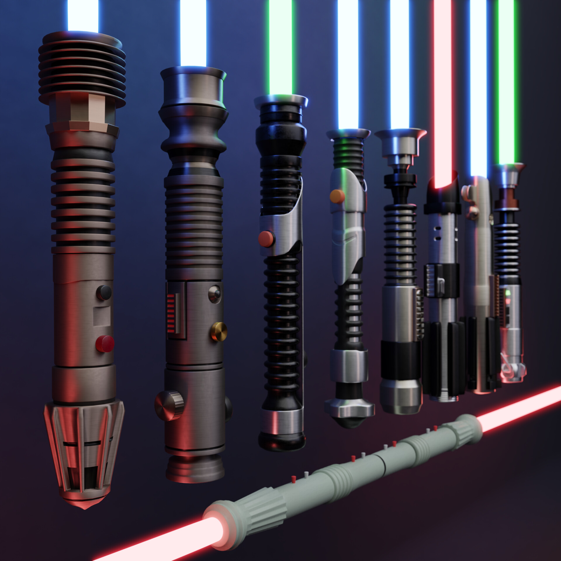 ArtStation - Star Wars lightsabers
