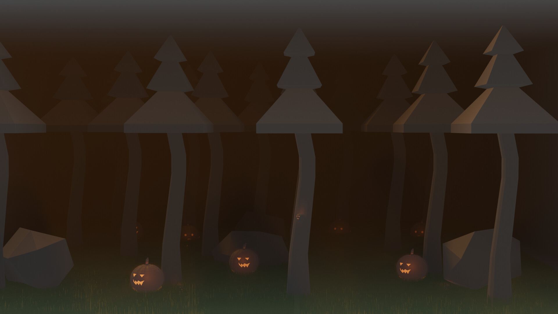 ArtStation - Pumpkin forest
