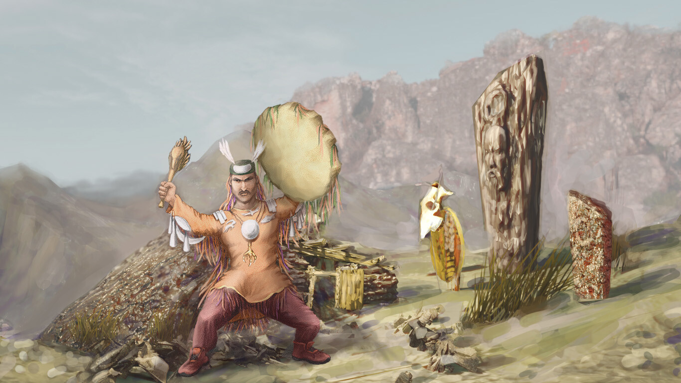 Alexandr Kozhevnikov - Концепт персонажа Шаман