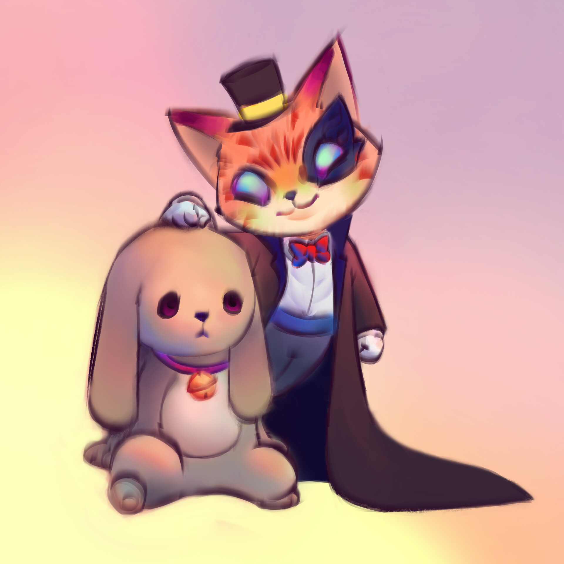 ArtStation - Baby Dog & Trickster Cat