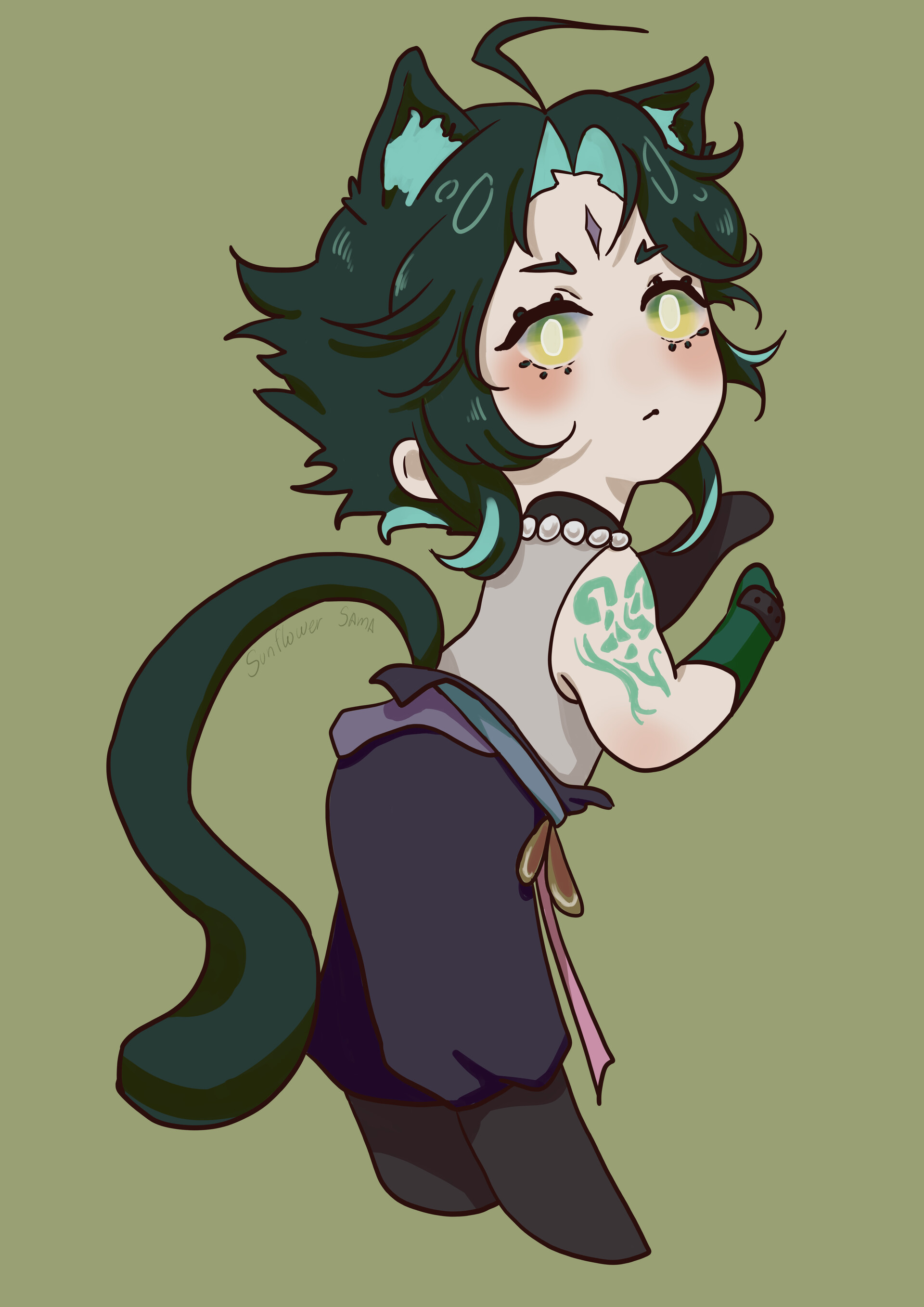 ArtStation - Cat Xiao from Genshin Impact