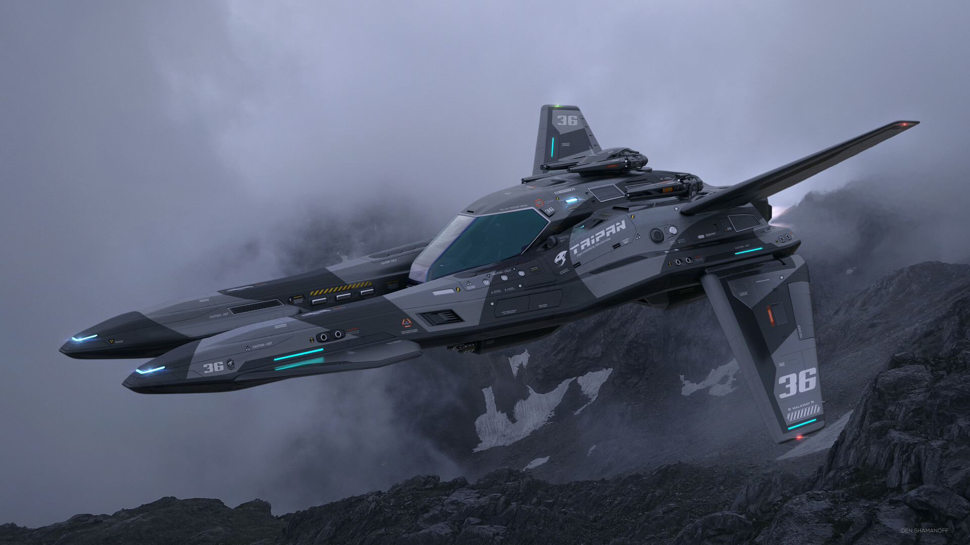 ArtStation - TAIPAN - Aerospace Multirole Fighter