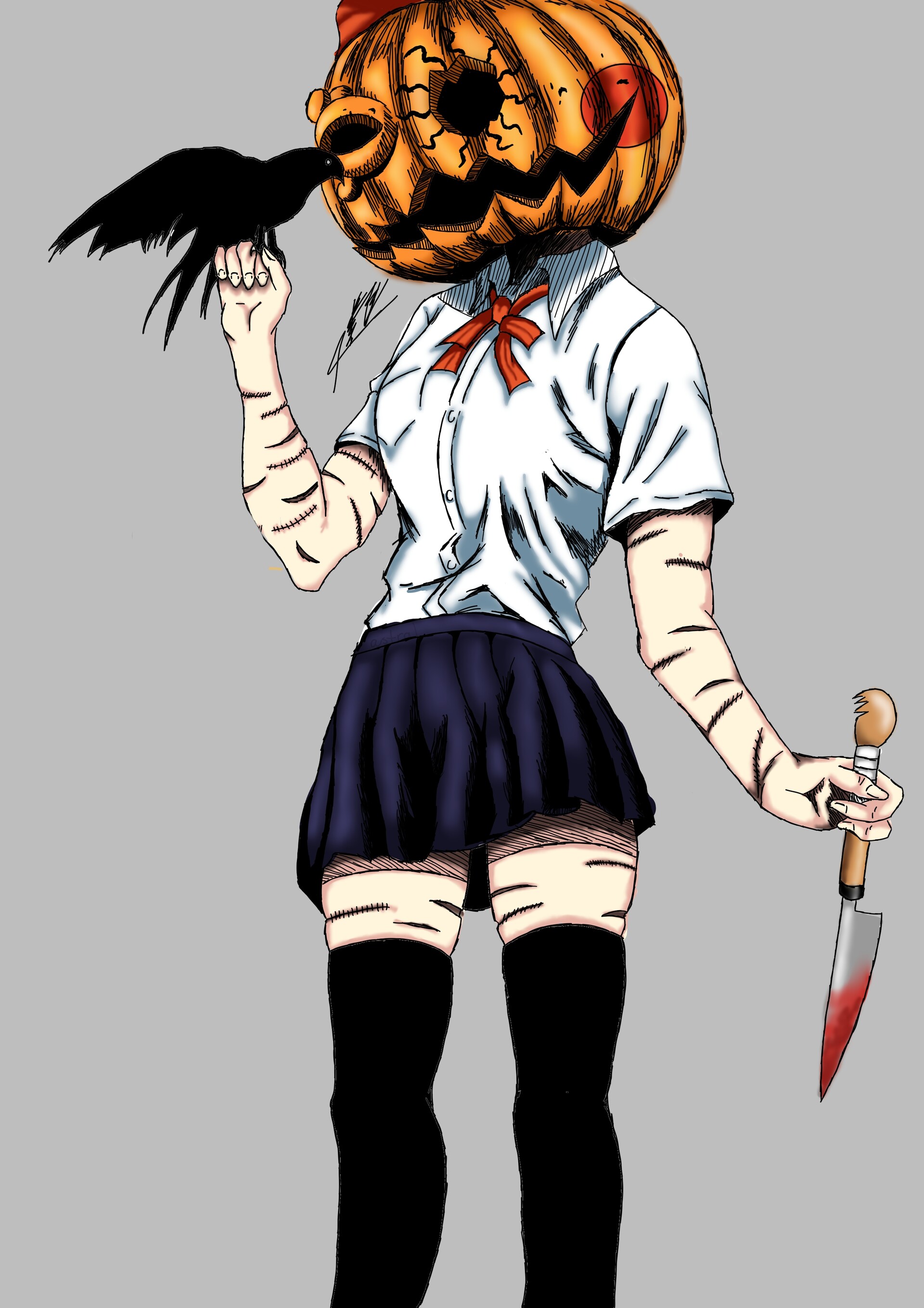 how to draw manga pumpkin