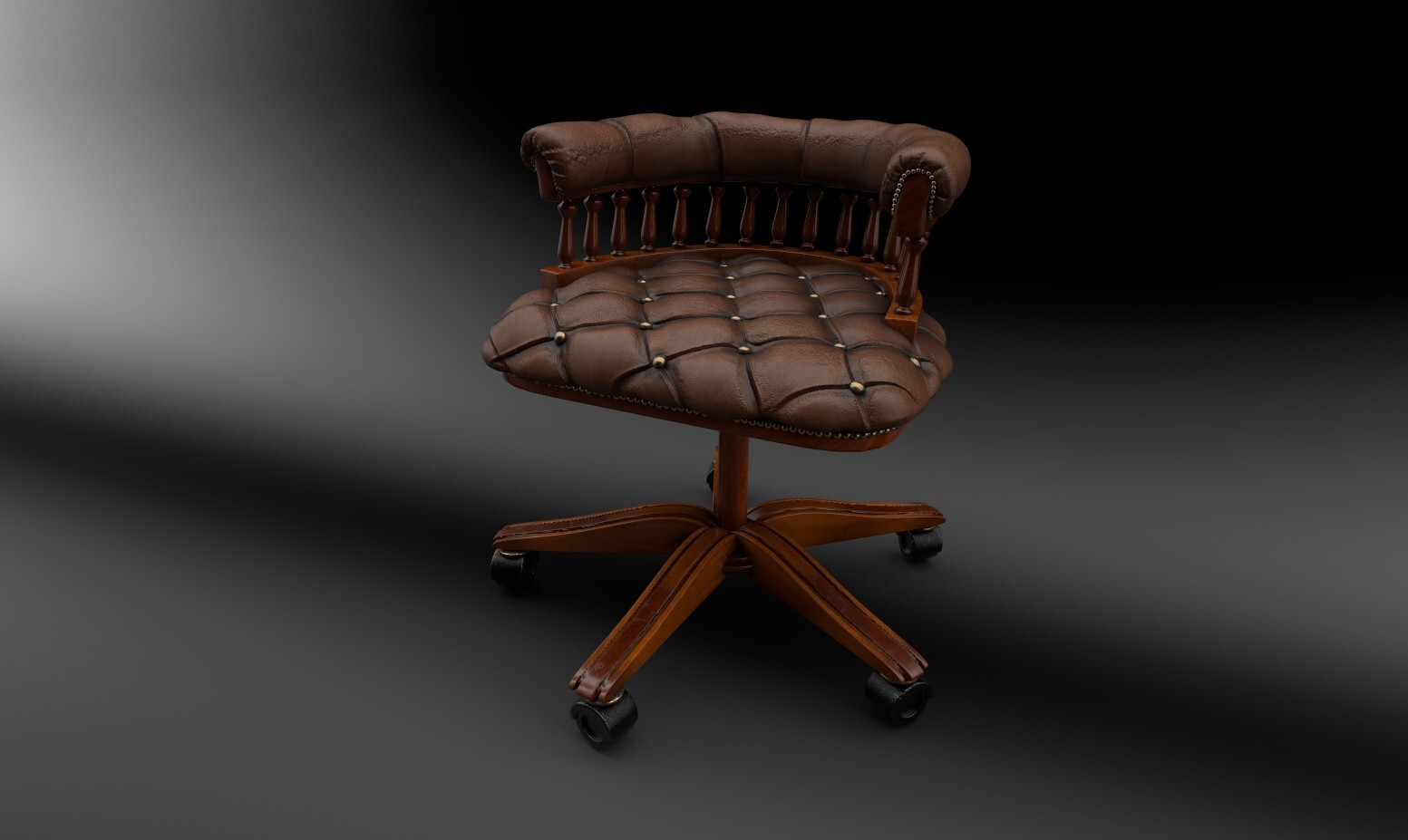 ArtStation - Retro Detective Office Chair - Prop Study (2022)
