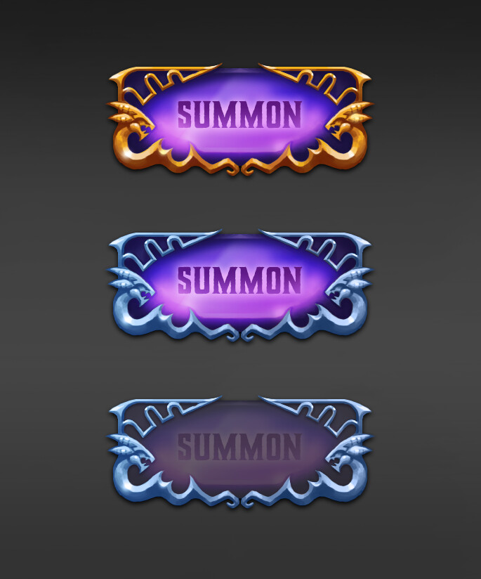 ArtStation - Dragon buttons